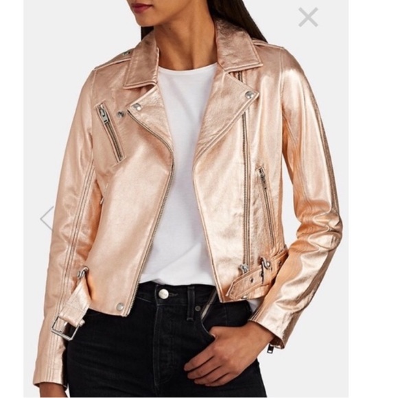 IRO | Jackets & Coats | Like New Iro Genuine Leather Rose Gold Jacket ...